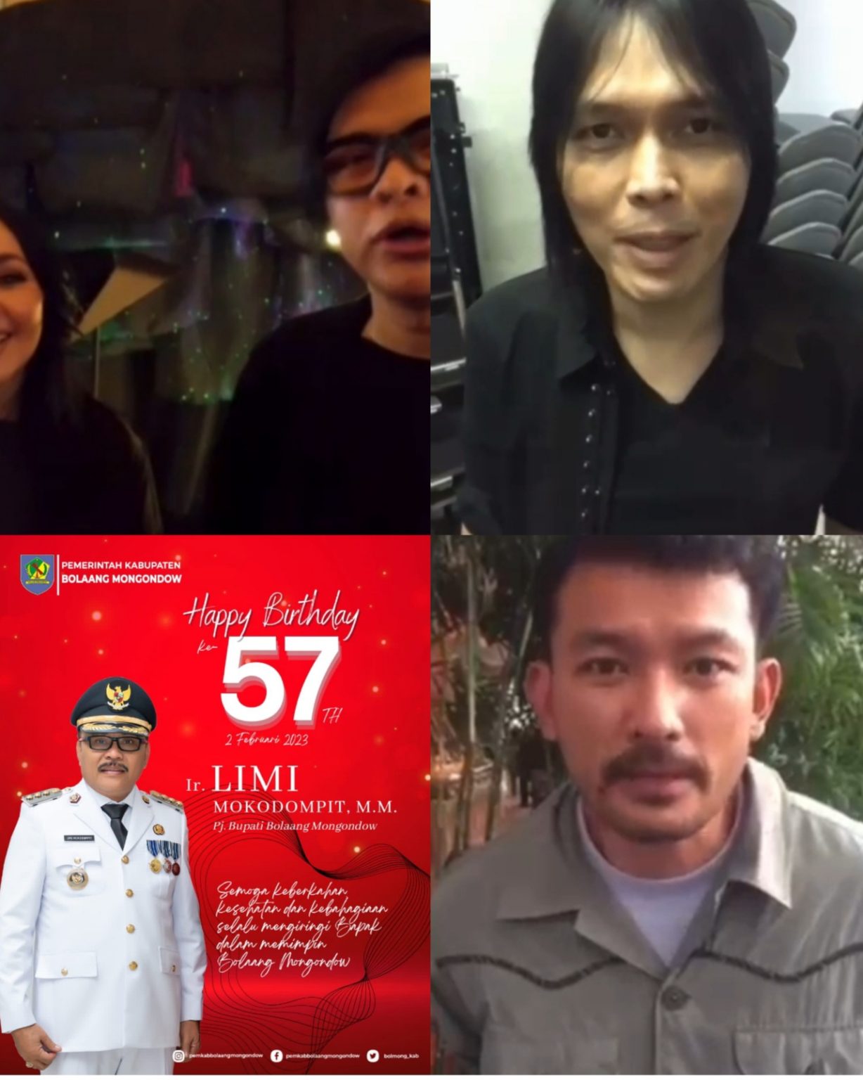 Ulang Tahun ke -57, Bupati Limi Mokodompit Banjir Ucapan Selamat dan Doa | kotamobagupost.com